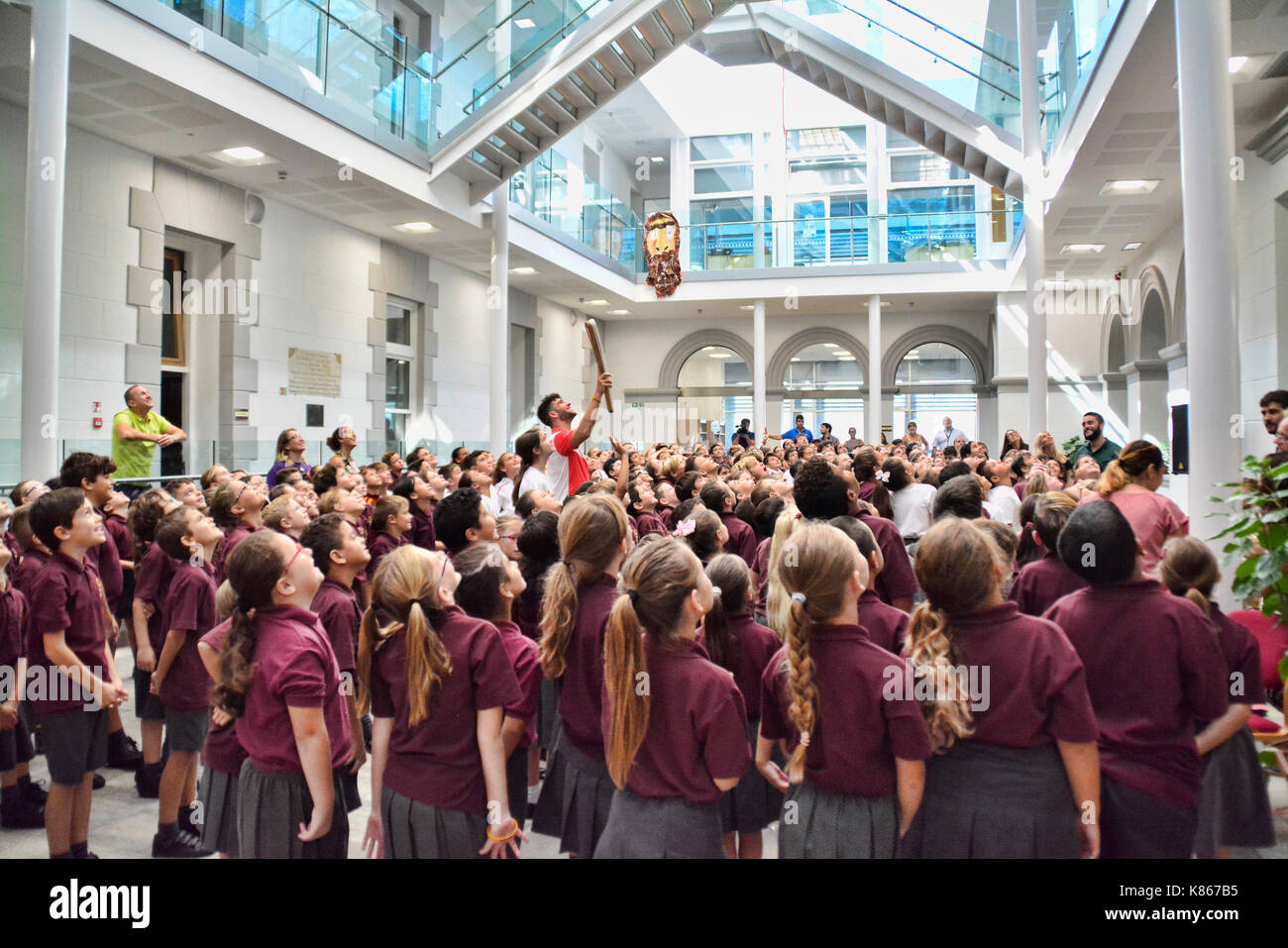 Queens relay baton school assembly hi-res stock photography and images ...