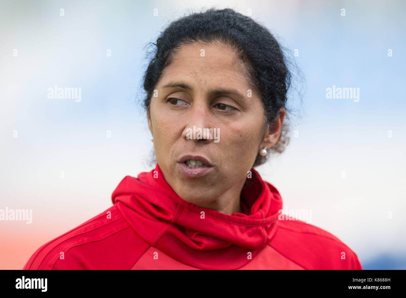 Coach Steffi Jones pictured during a training session of the Germany ...