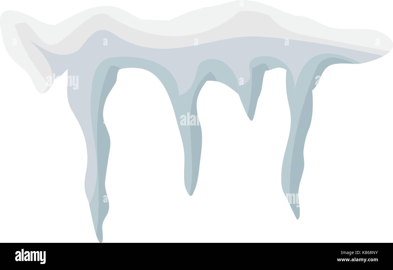 Icicles, snow cap, drift vector symbol icon design. Beautiful ...