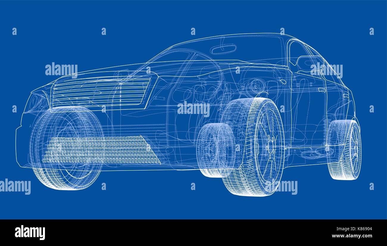 Concept car. Vector Stock Vector Image & Art - Alamy