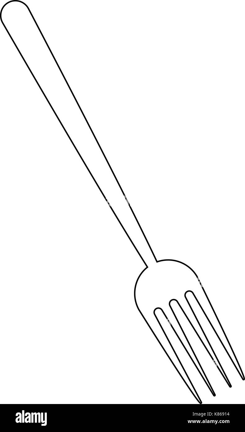 kitchen fork vector symbol icon design. Beautiful illustration isolated ...