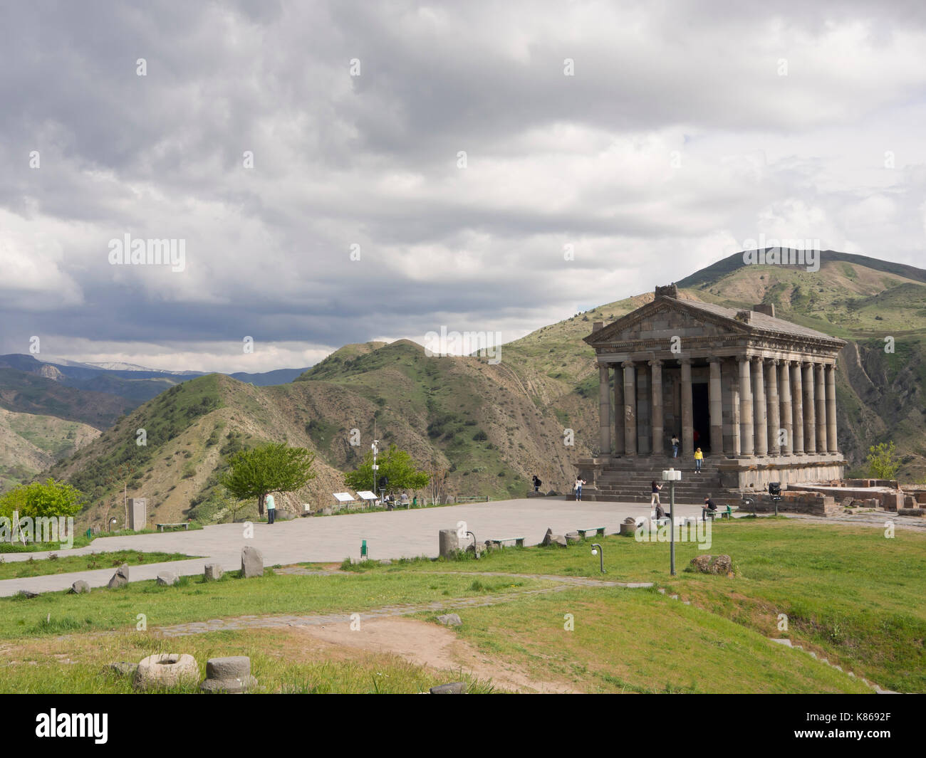 The first century A.D. Greco-Roman temple to the sun god Mihr, in Garni ...