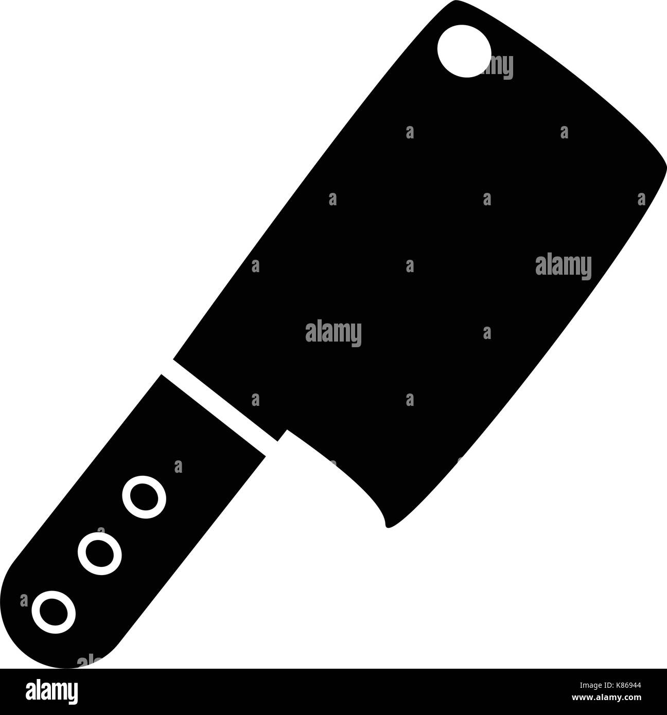 kitchen butcher chopper vector symbol icon design. Beautiful ...