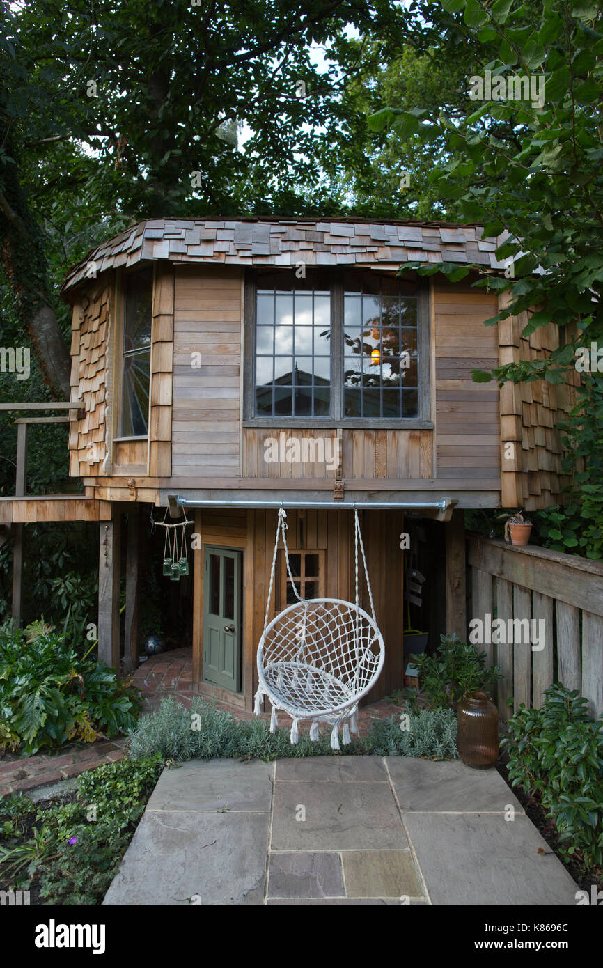 Magical mushroom-shaped tree house in Chiddingfold, Surrey, designed ...