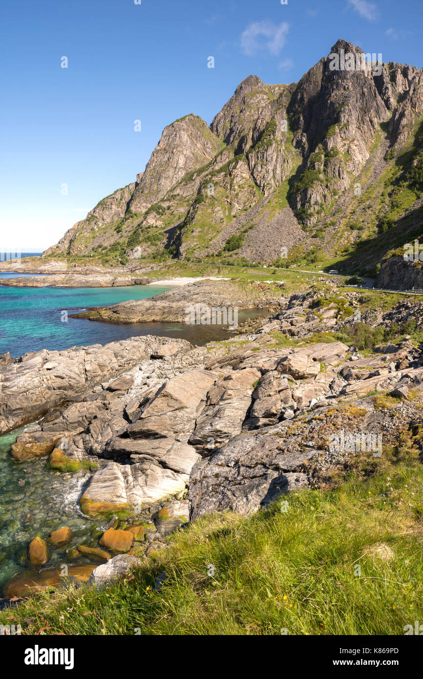 overview at Andenes in Lofoten in Norway Stock Photo - Alamy