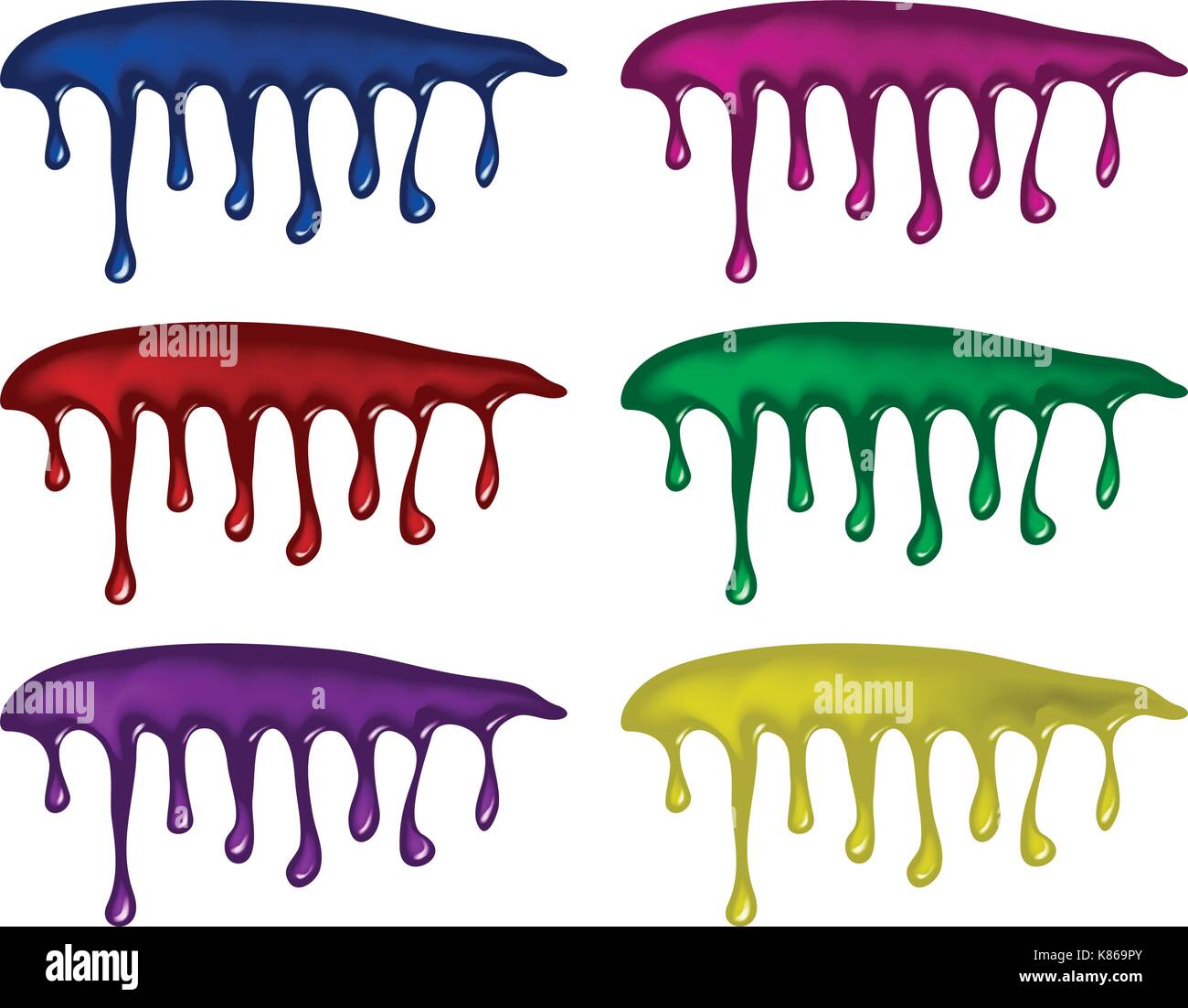 ink drip, dripping paint vector symbol icon design. Beautiful ...