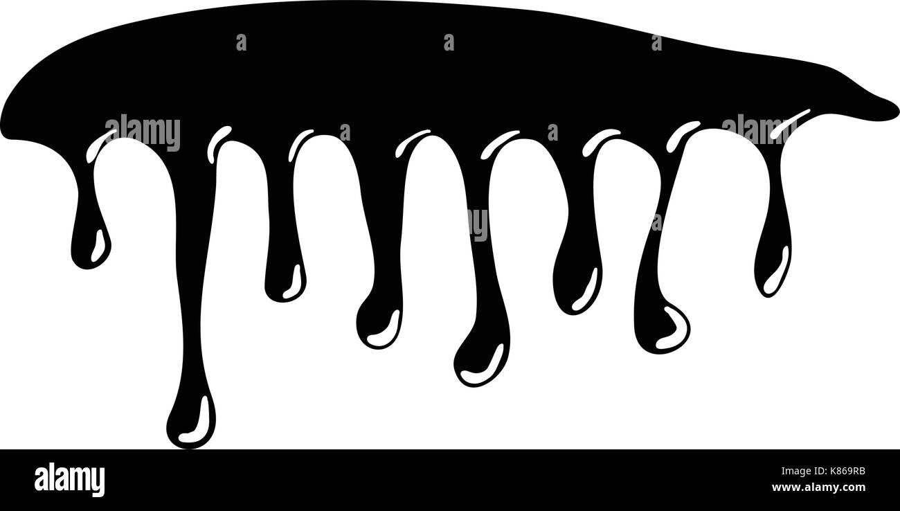 ink drip, dripping paint vector symbol icon design. Beautiful ...