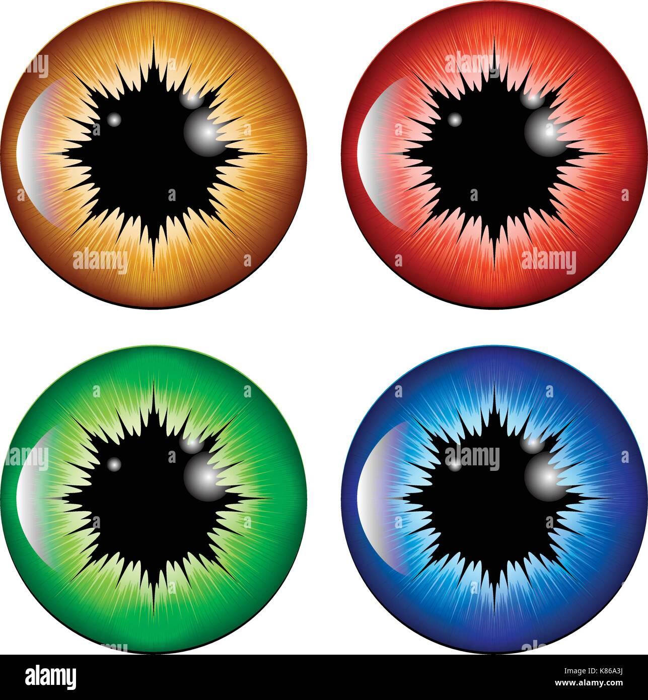 Eye Pupil Iris Vector Symbol Icon Design Beautiful Illustration