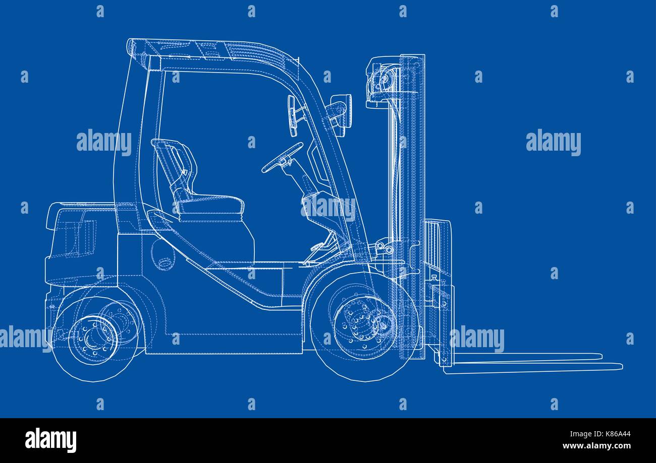 Forklift concept. Vector Stock Vector Image & Art - Alamy