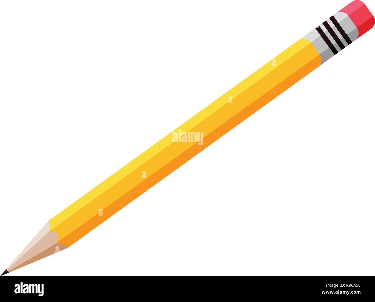 yellow pencil vector symbol icon design Stock Vector Image & Art - Alamy
