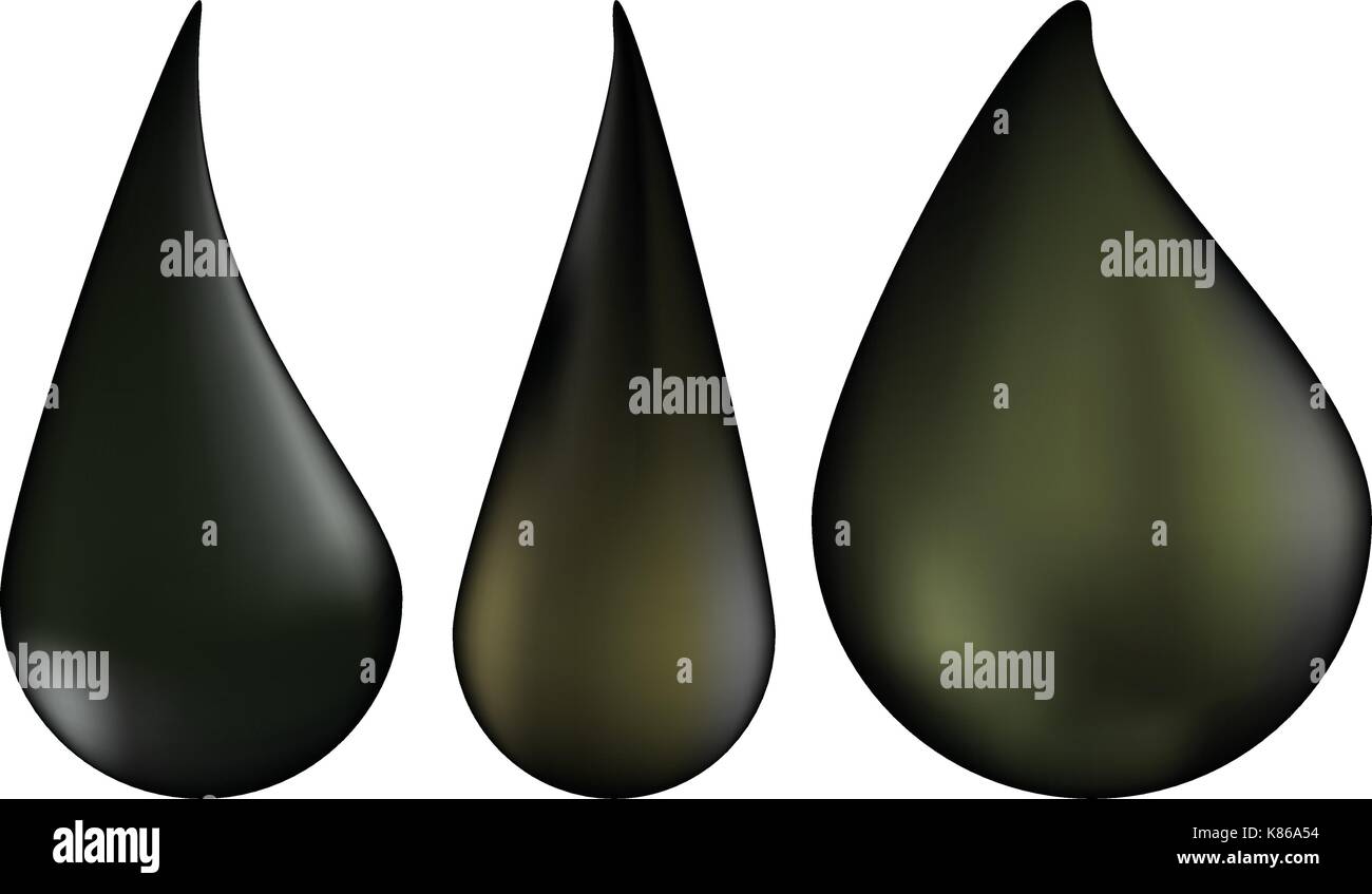 Oil drop vector hi-res stock photography and images - Alamy