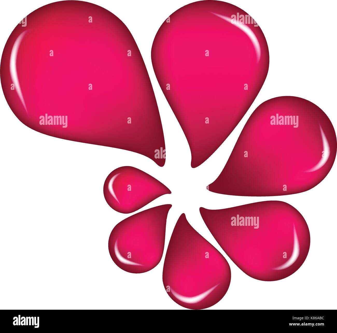 drop logo design vector symbol icon design. Beautiful illustration ...