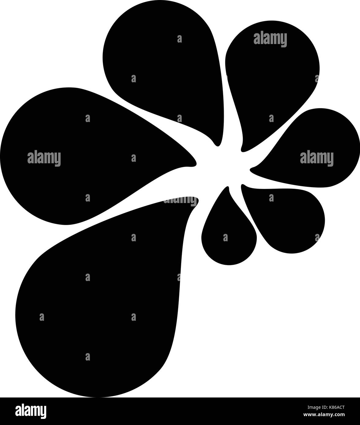 drop logo design vector symbol icon design. Beautiful illustration ...