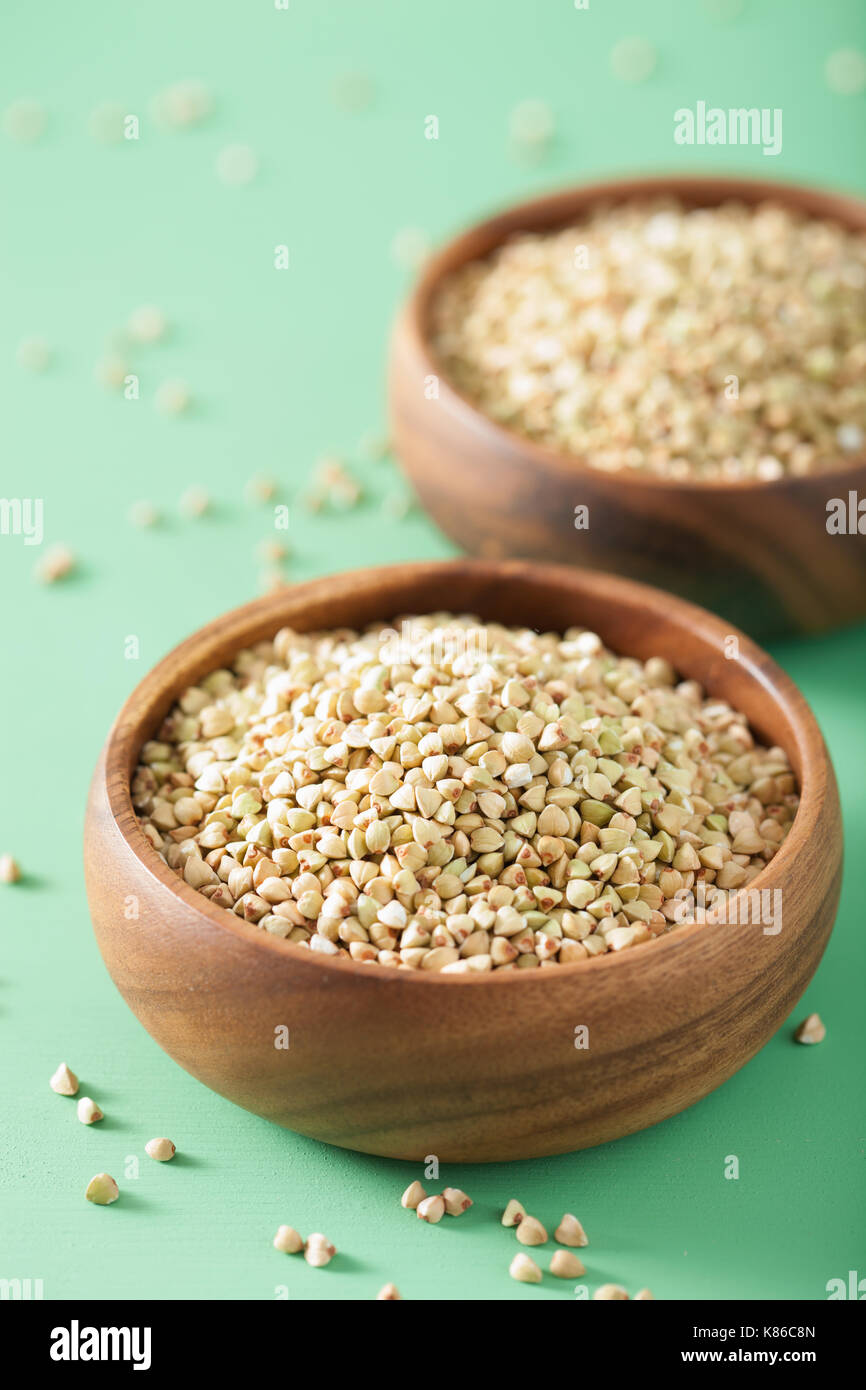 raw green buckwheat healthy ingredient Stock Photo - Alamy