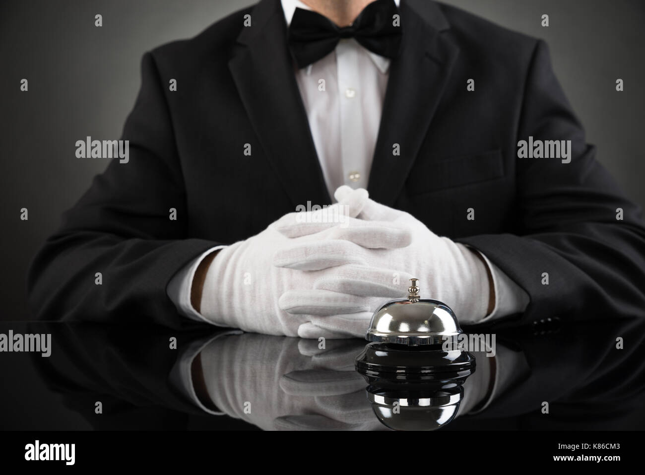 Reception desk bell hi-res stock photography and images - Alamy