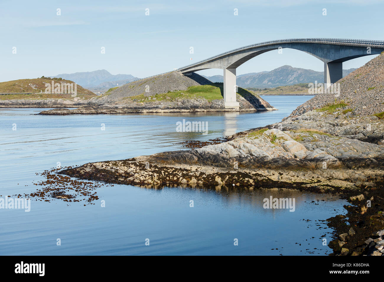 atlantic road bridge in Norway Stock Photo - Alamy