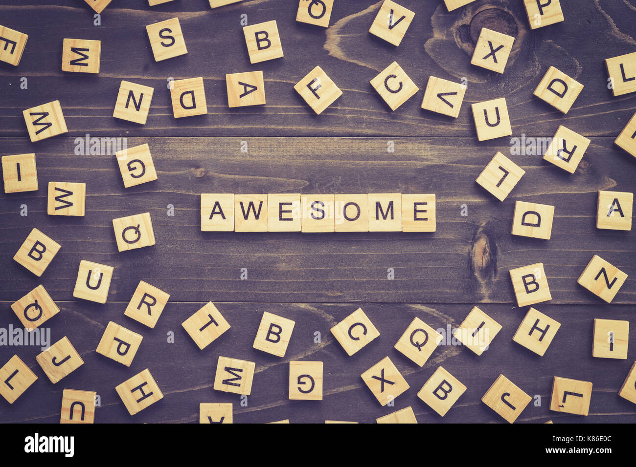 Awesome and word hi-res stock photography and images - Alamy