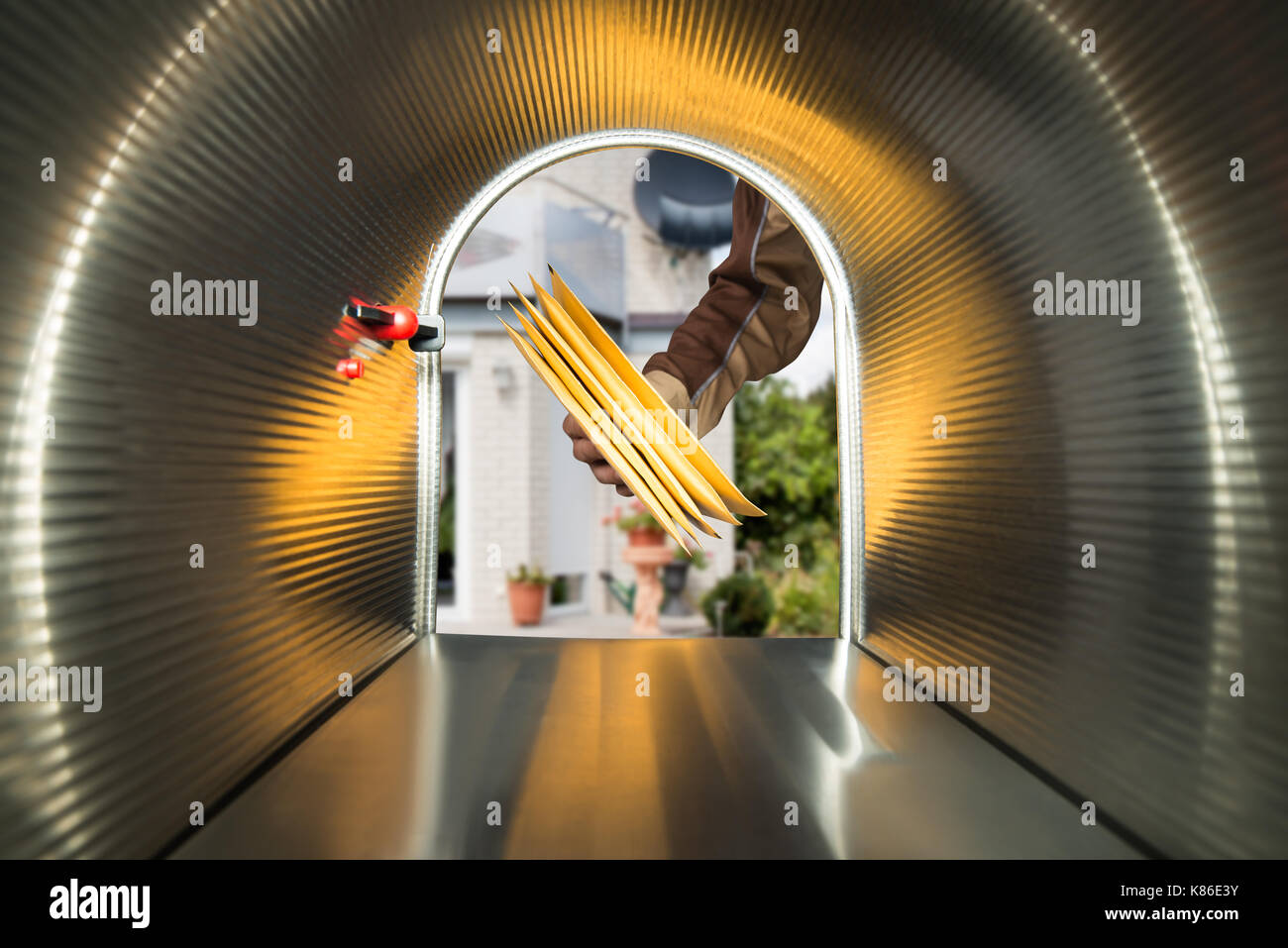 Hand close up opening letters hi-res stock photography and images - Alamy