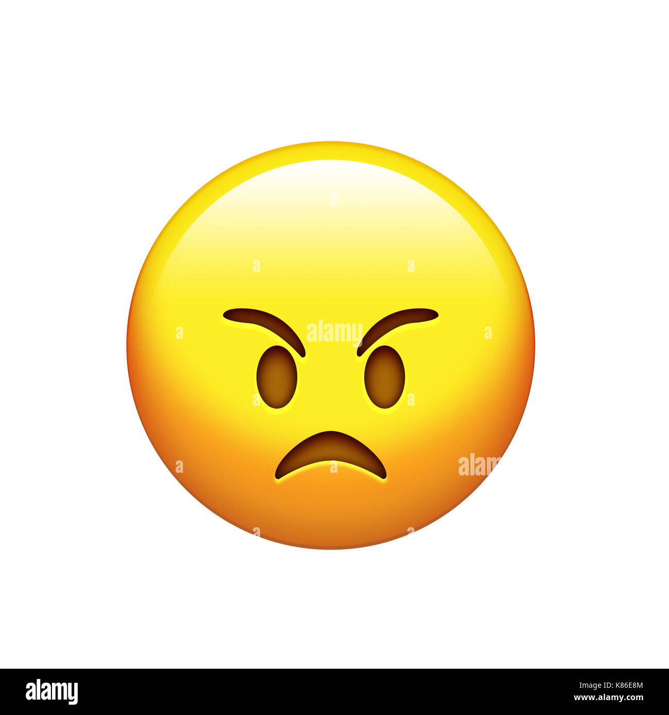 Angry icon hi-res stock photography and images - Alamy