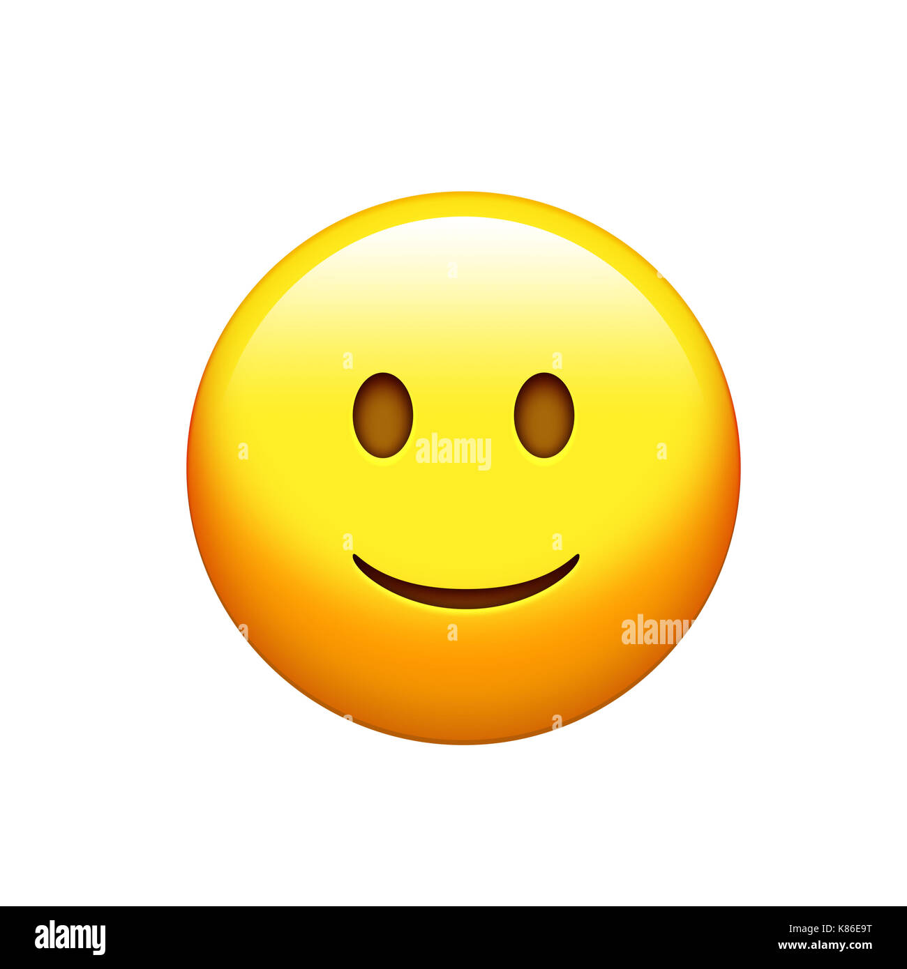Yellow smiley face icon hi-res stock photography and images - Alamy