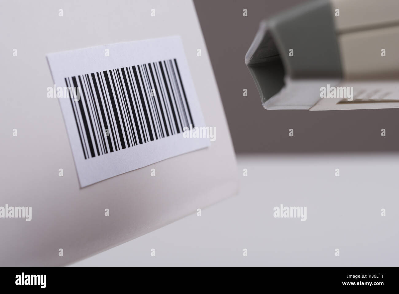 Close-up Of Person Hands Using Barcode Scanner To Scan A Barcode On A ...