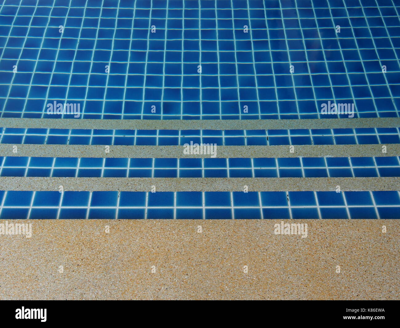 Step of Swimming Pool . with a beautiful tiles Stock Photo - Alamy