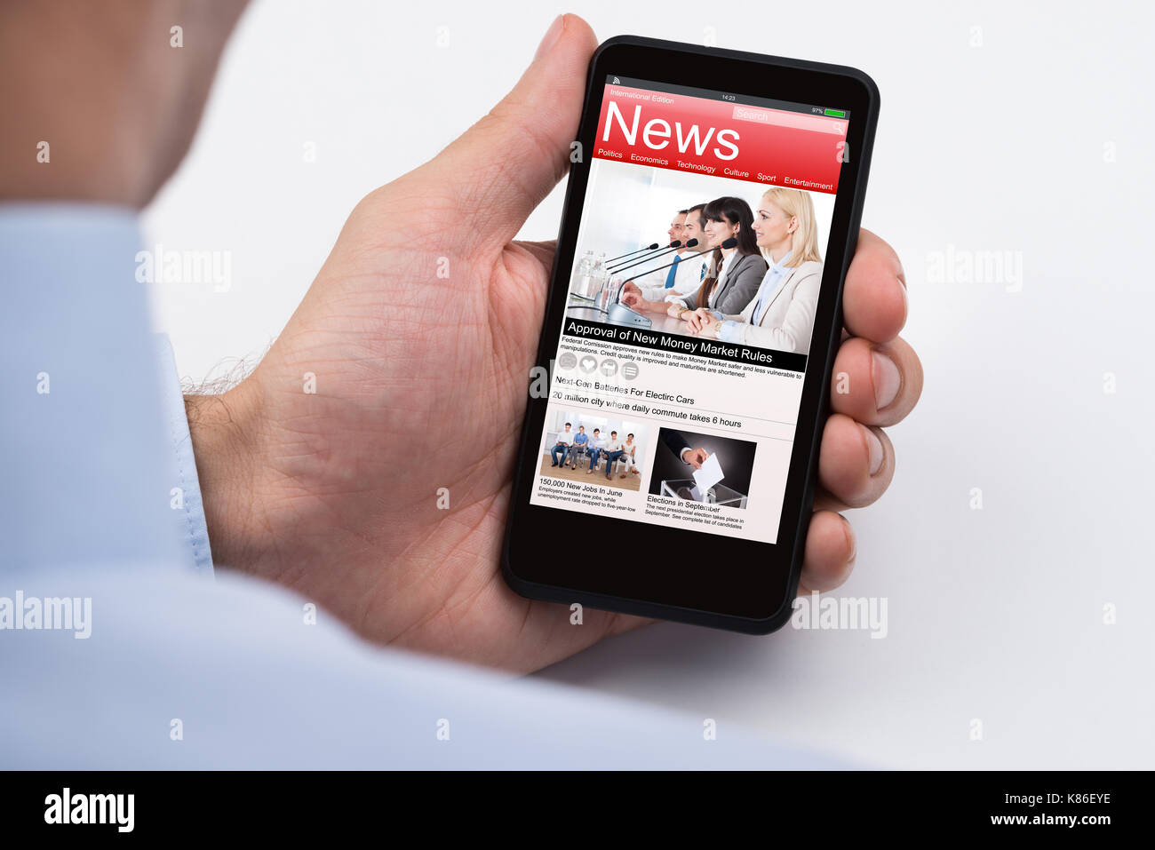 News gadget hi-res stock photography and images - Alamy