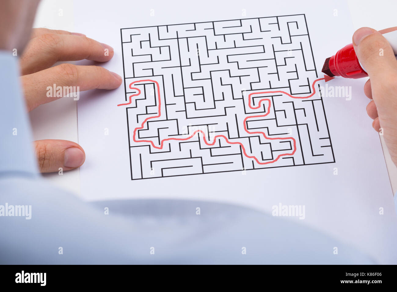Finger maze hi-res stock photography and images - Alamy