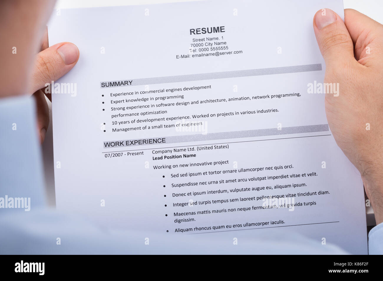 Reading Paper Over Shoulder High Resolution Stock Photography and ...