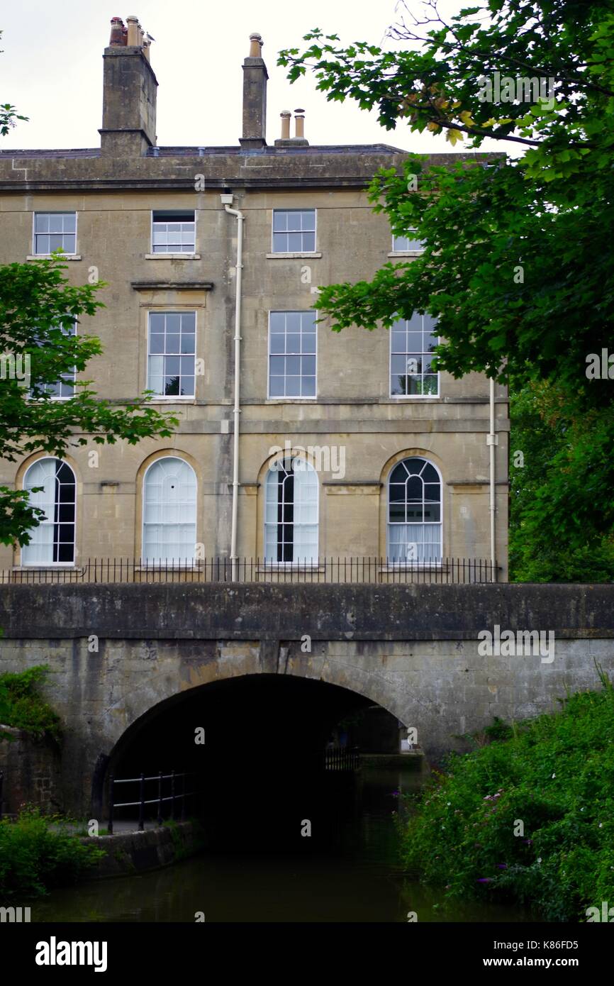 Cleveland House Spanning the Canal. City of Bath, Somerset, UK. August ...
