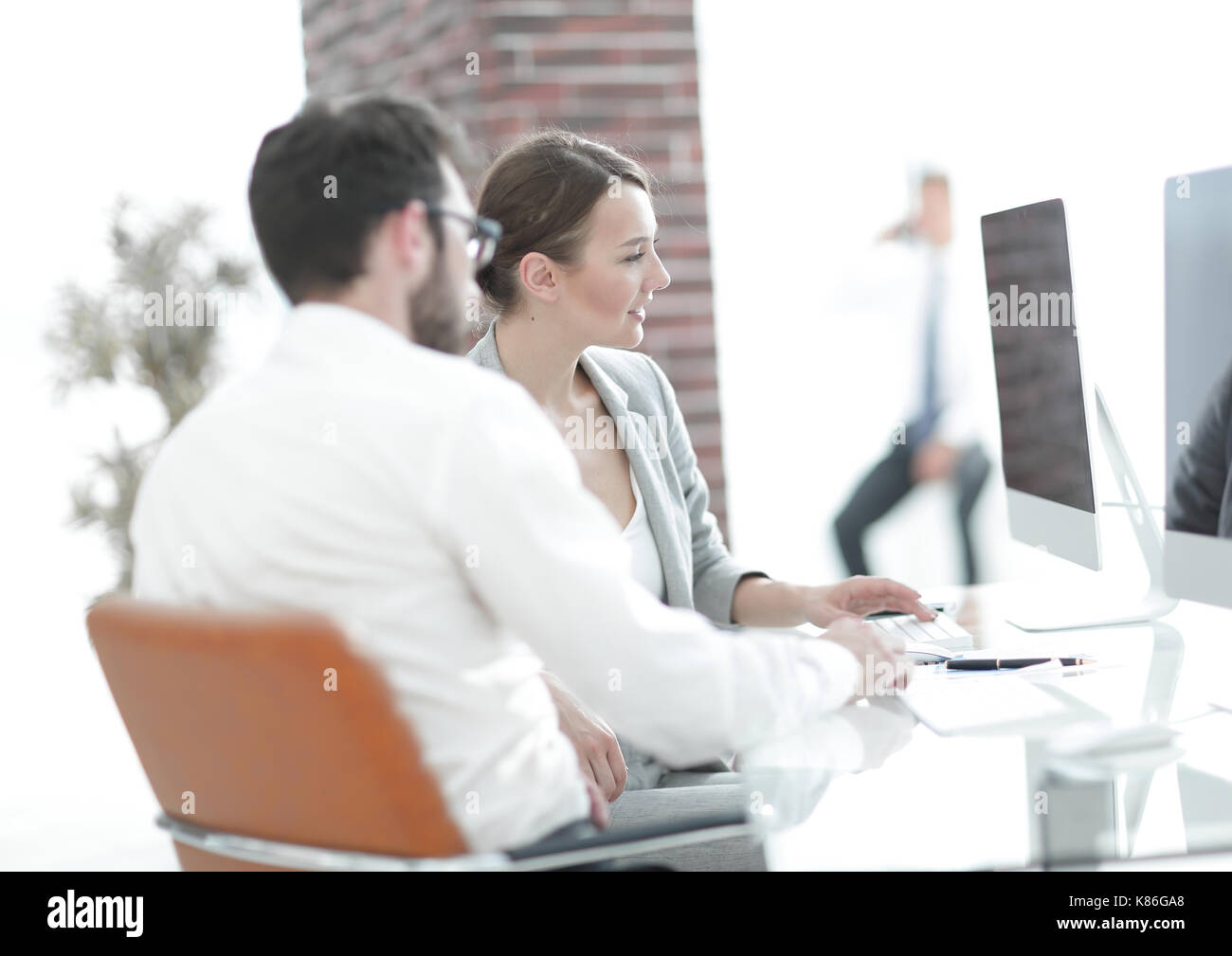 office staff in the workplace Stock Photo - Alamy