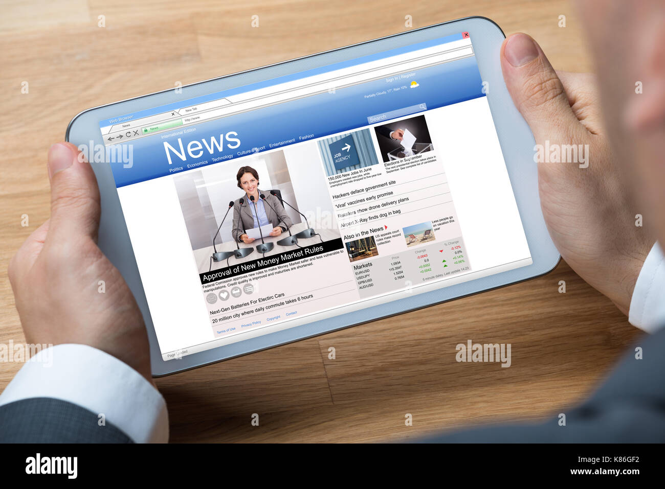 Digital newspaper hi-res stock photography and images - Alamy
