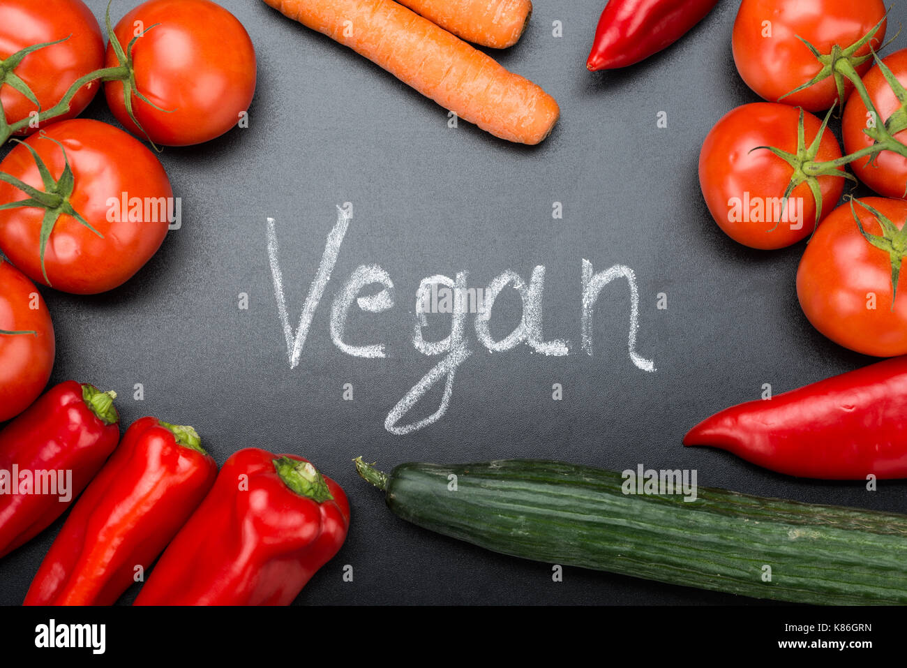 Food written vegetables hi-res stock photography and images - Alamy