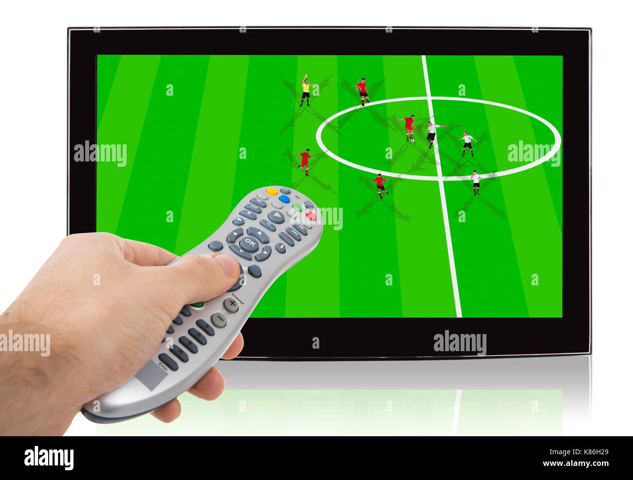 Man flat screen tv game hi-res stock photography and images - Alamy