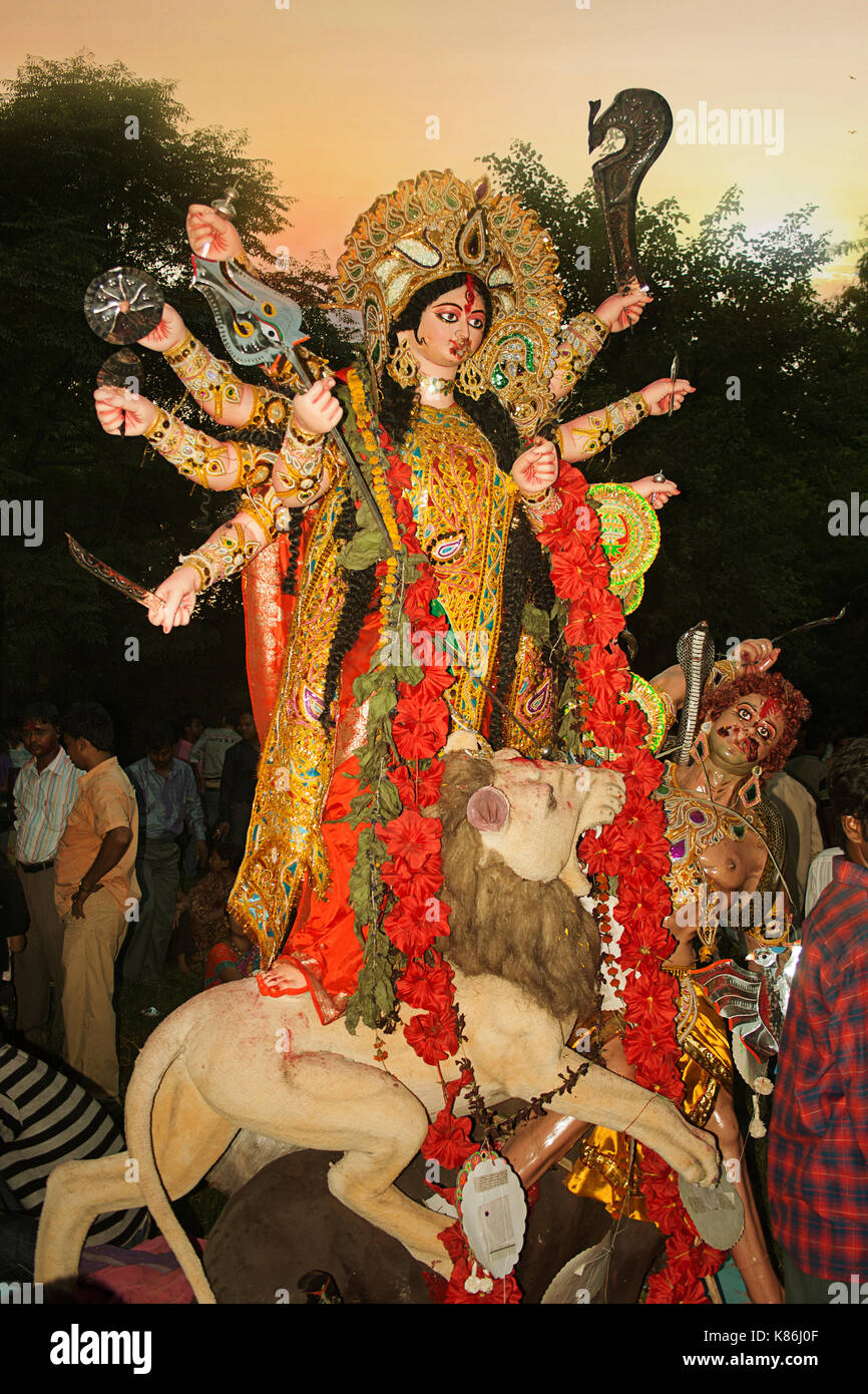 Durga puja celebration in delhi hi res stock photography and images Alamy
