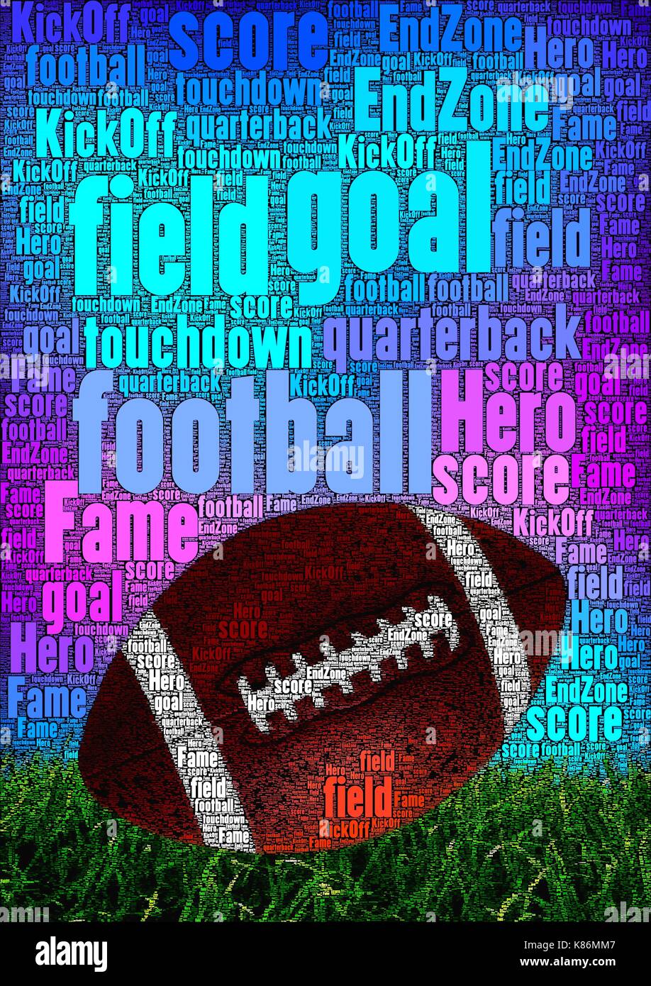 Football concept art to blow your mind, made only with words about the ...