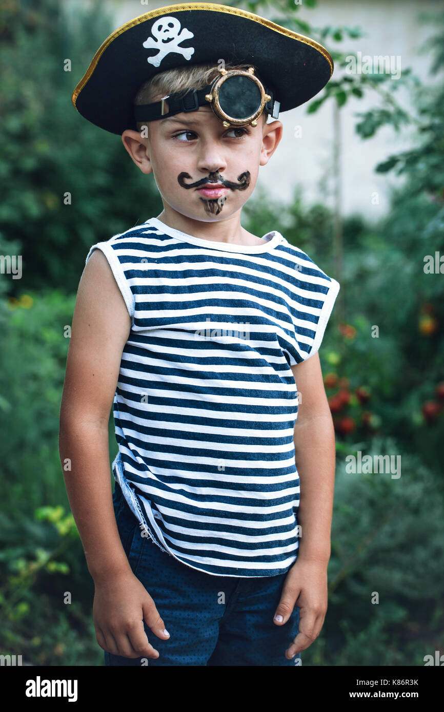 boy in a pirate costume Stock Photo - Alamy