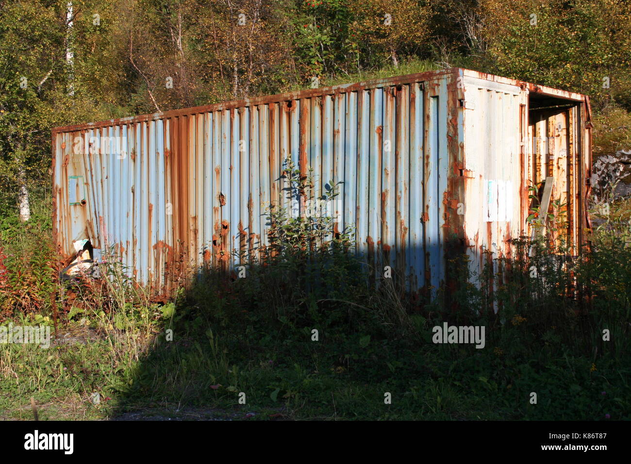 Old cargo container Stock Photo - Alamy