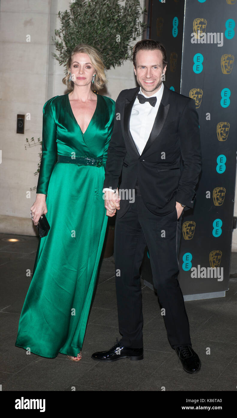 Elize du Toit and Rafe Spall at the official after party for the 70th ...