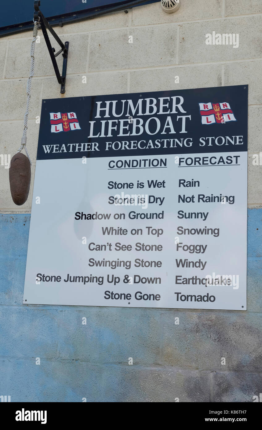 Humorous sign weather station hi-res stock photography and images - Alamy