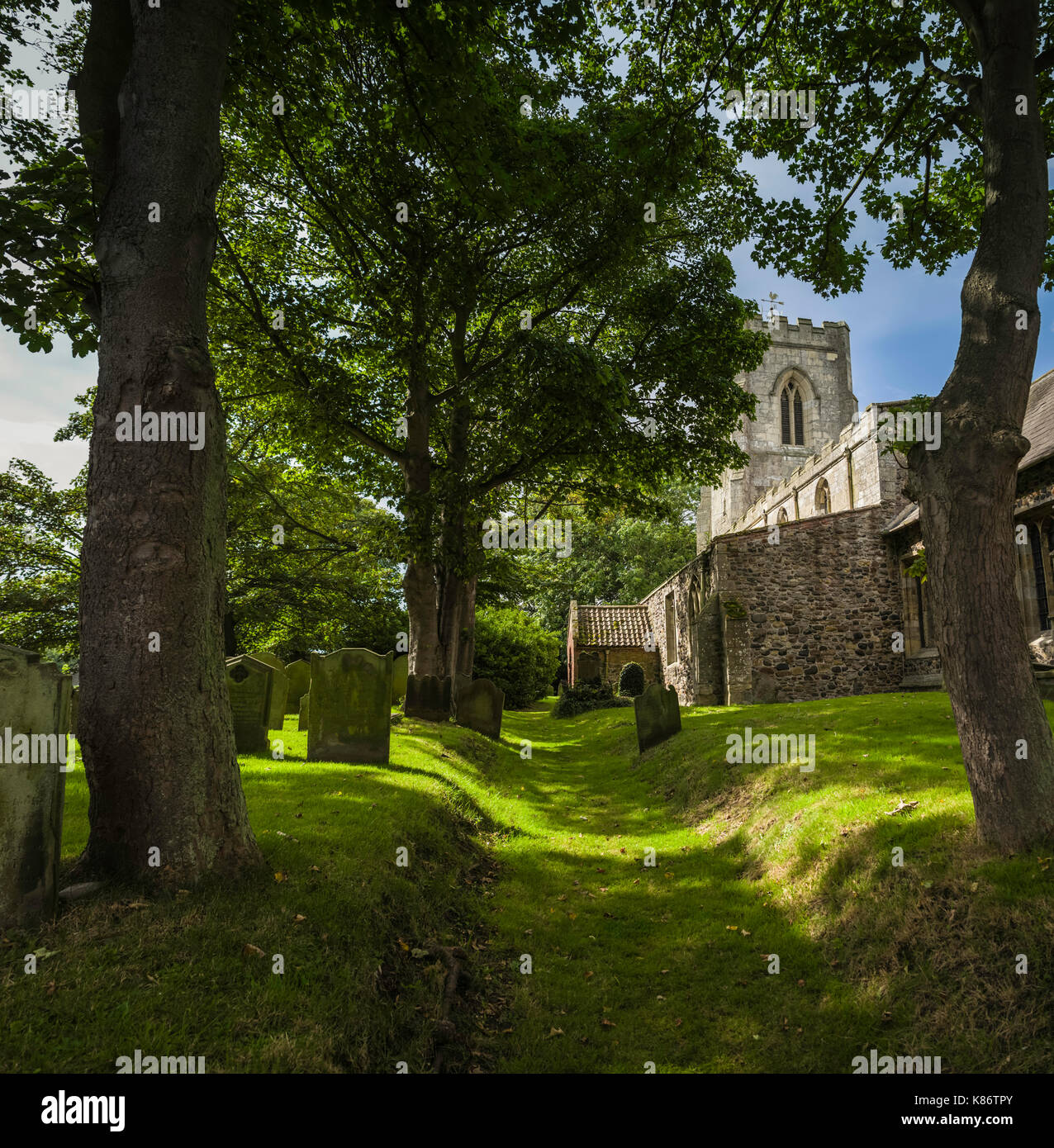 All Saints church, Easington, Humberside, UK Stock Photo - Alamy
