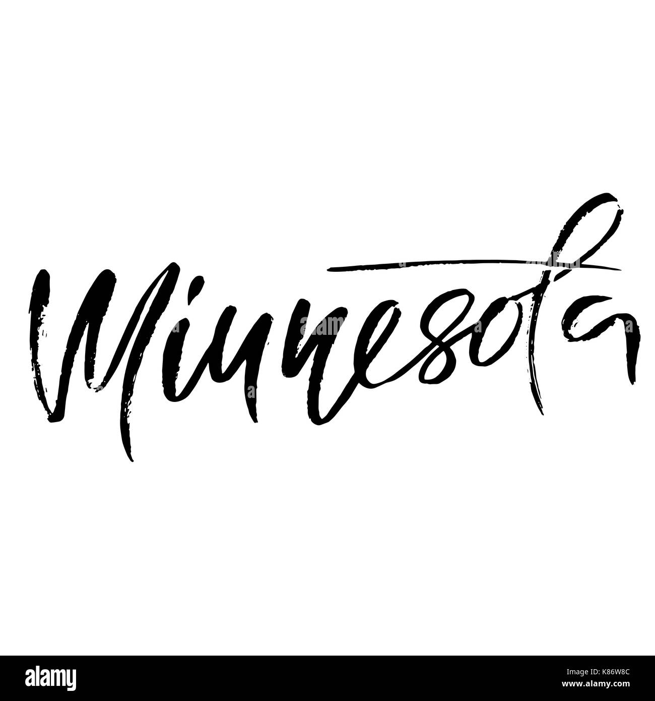 Minnesota outline vector hi-res stock photography and images - Alamy