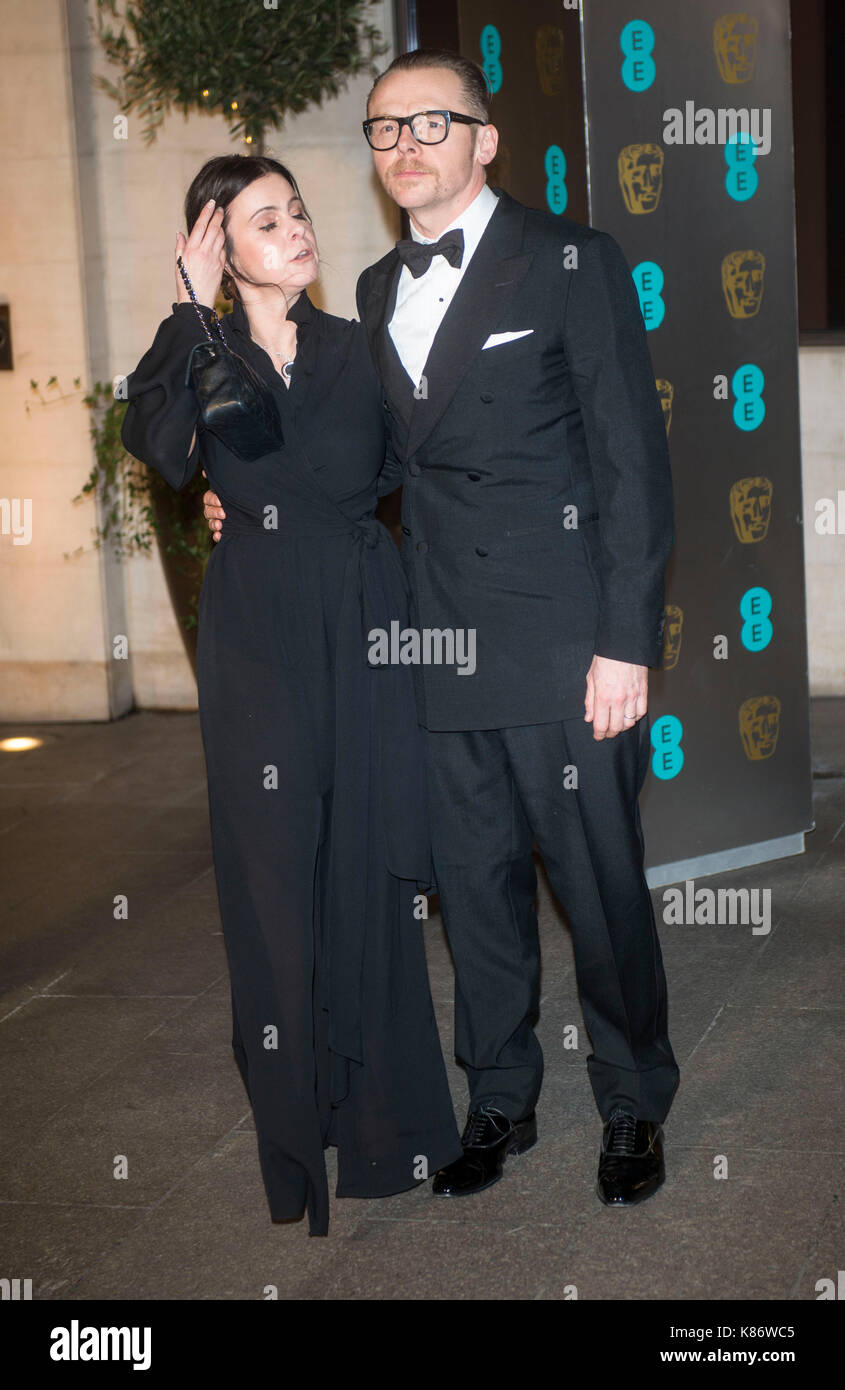 Maureen McCann, Simon Pegg at the official after party for the 70th EE ...