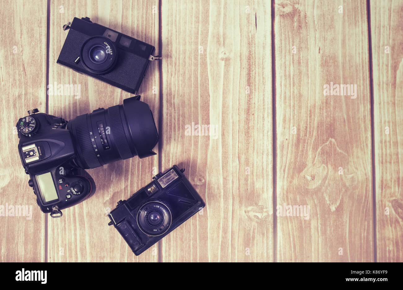 Old new cameras on hi-res stock photography and images - Alamy