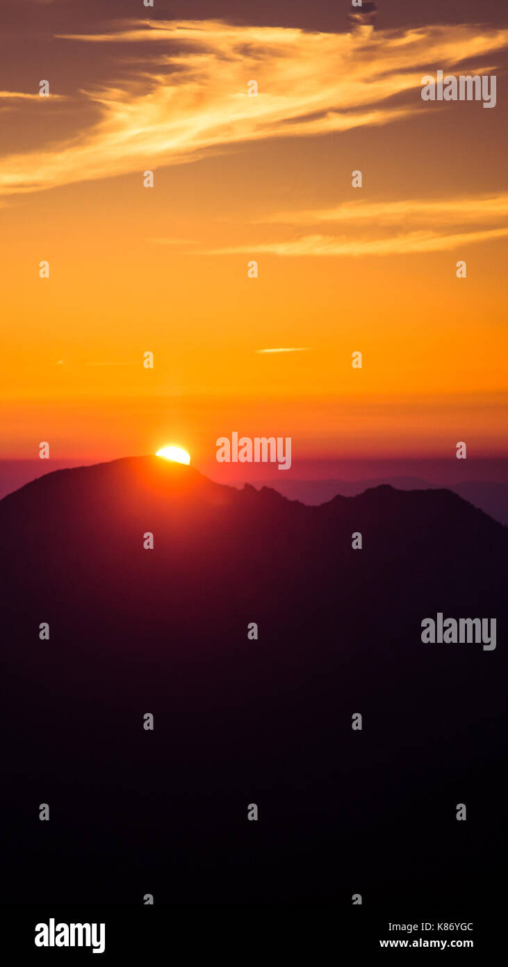 An inspiring mountain landscape in Tatry, Slovakia. Vivid, gradient ...