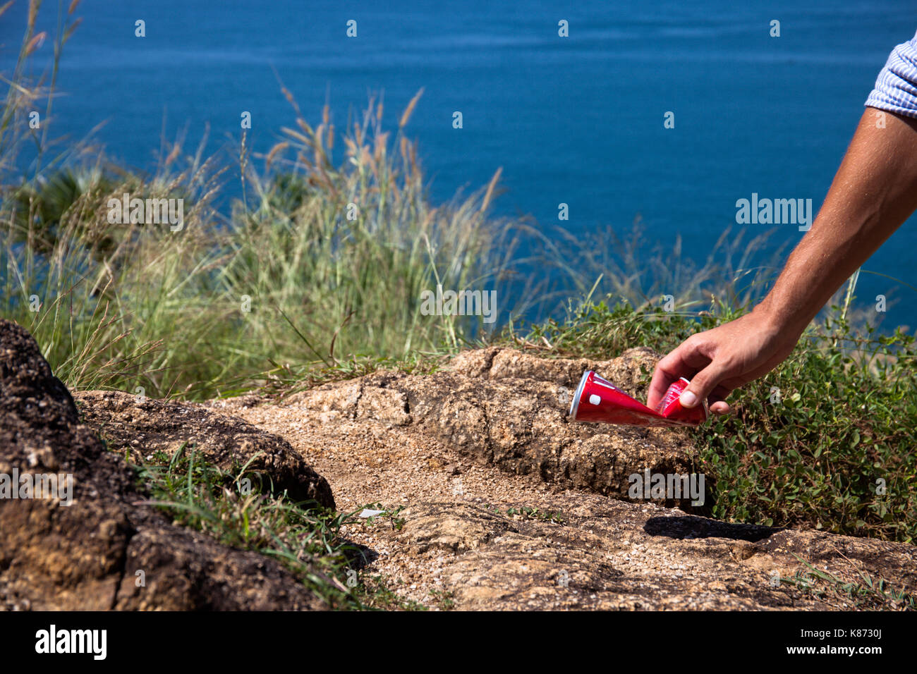 Picking up rock hi-res stock photography and images - Alamy