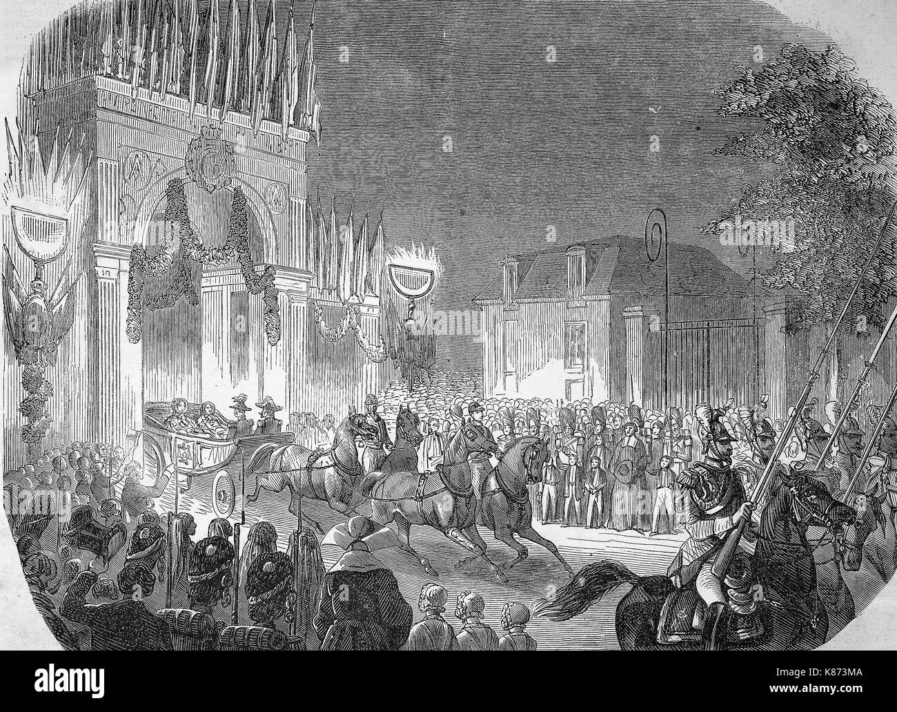 Drawing by queen victoria Black and White Stock Photos & Images - Alamy