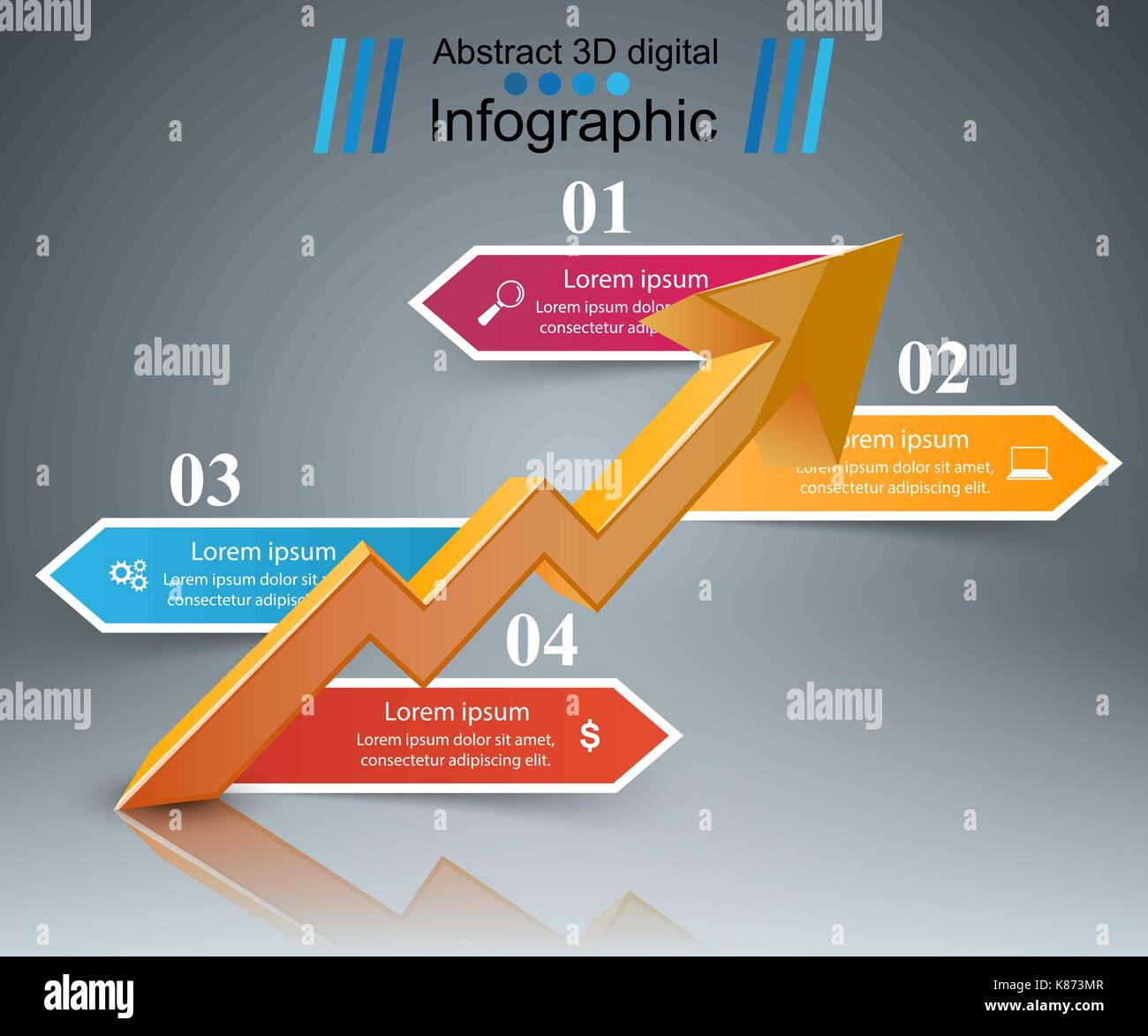Infographic icons. Arrows icon Stock Vector Image & Art - Alamy