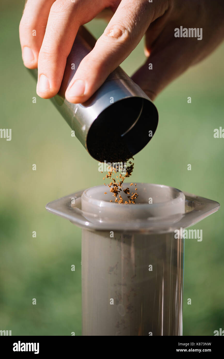 The process of making coffee hi-res stock photography and images - Alamy
