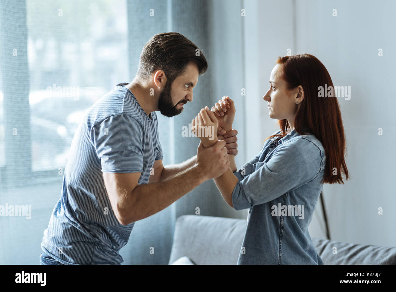 Angry strong man losing control over his emotions Stock Photo - Alamy